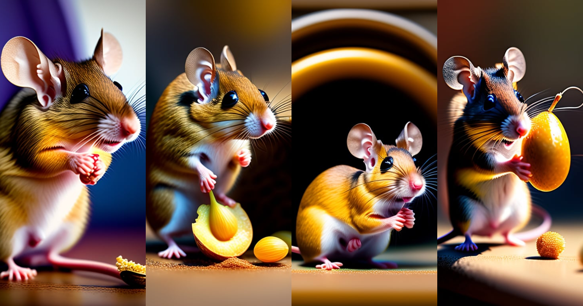 Lexica - Mouse driving a nut