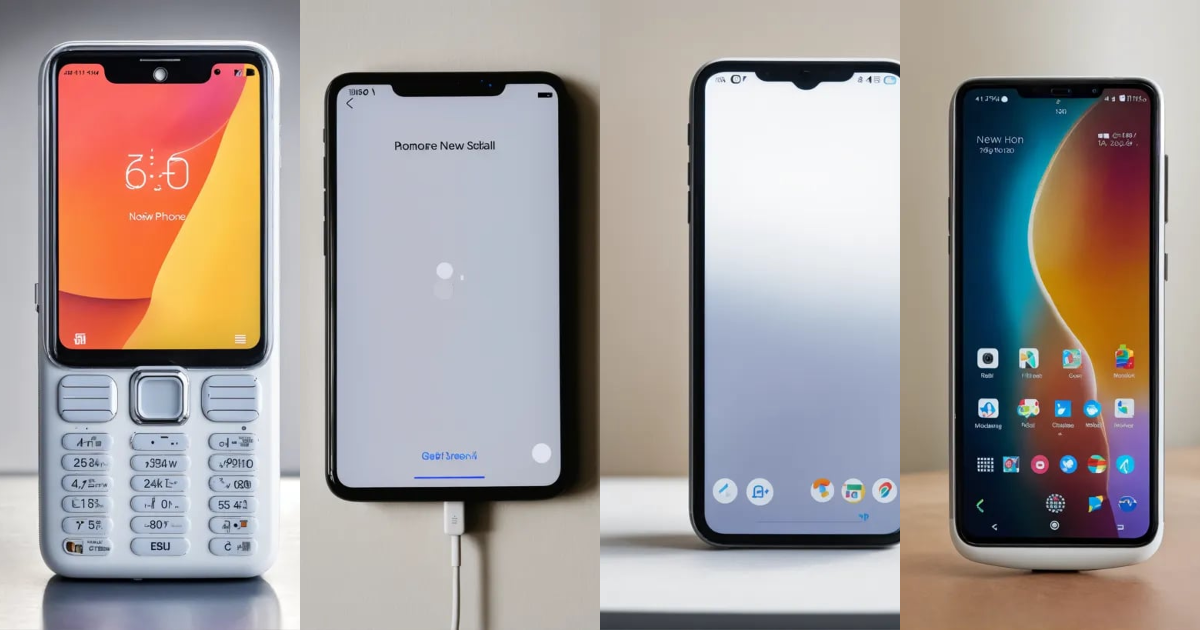 Lexica - A photo of a mobile phone. The phone is new, white, and has a ...