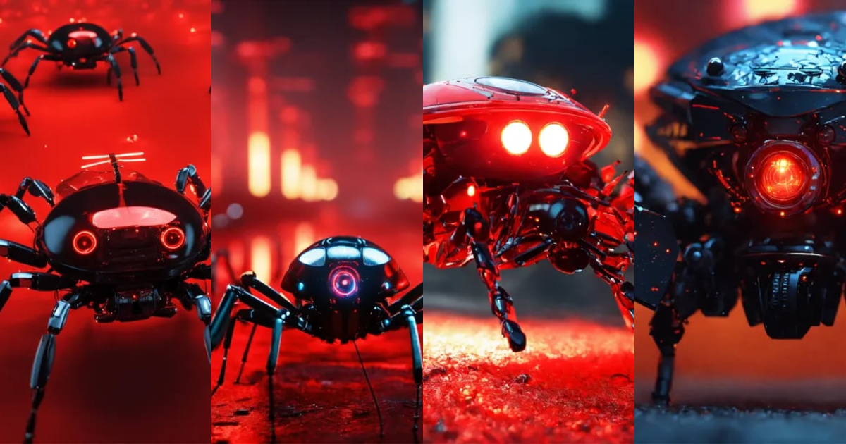 Lexica - Robotic bug invasion, multitudes, hundreds of mean looking ...