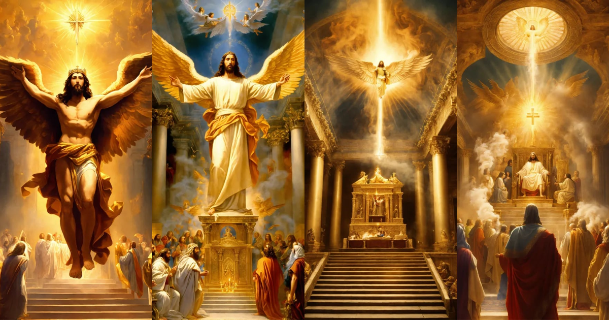 Lexica - Radiant and glorious Jesus Christ high and exalted and seated ...