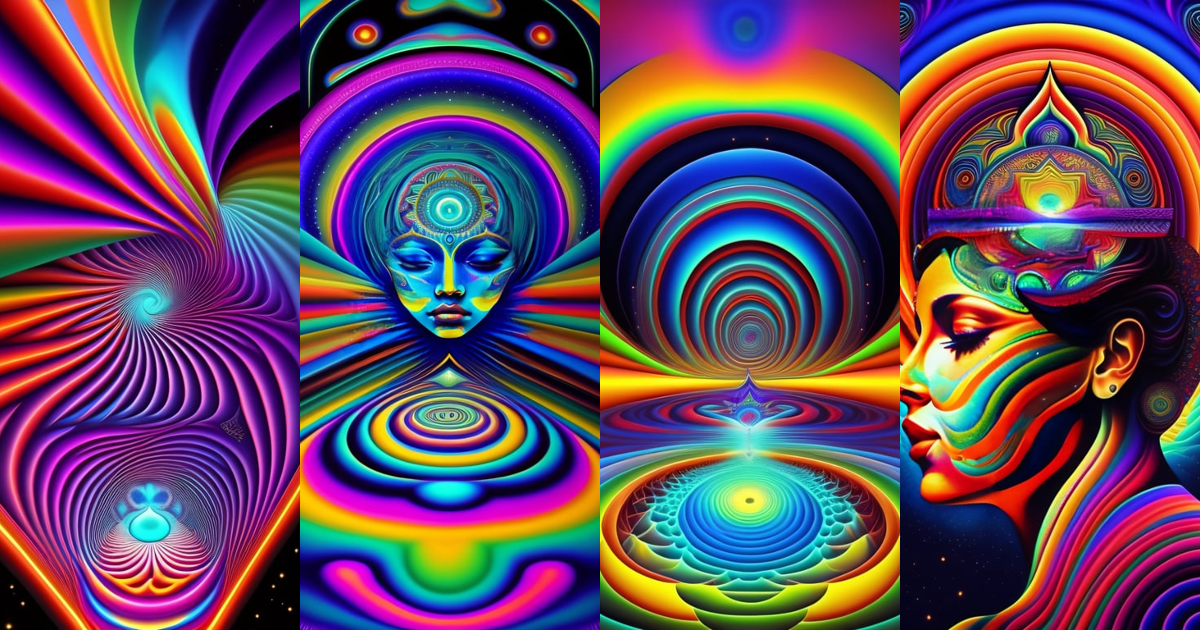 Lexica - Trippy psychedelic art astral projection higher dimensions