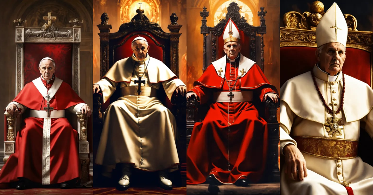 Lexica - Evil demonic pope in the vatican chair, ominous, evil pope ...