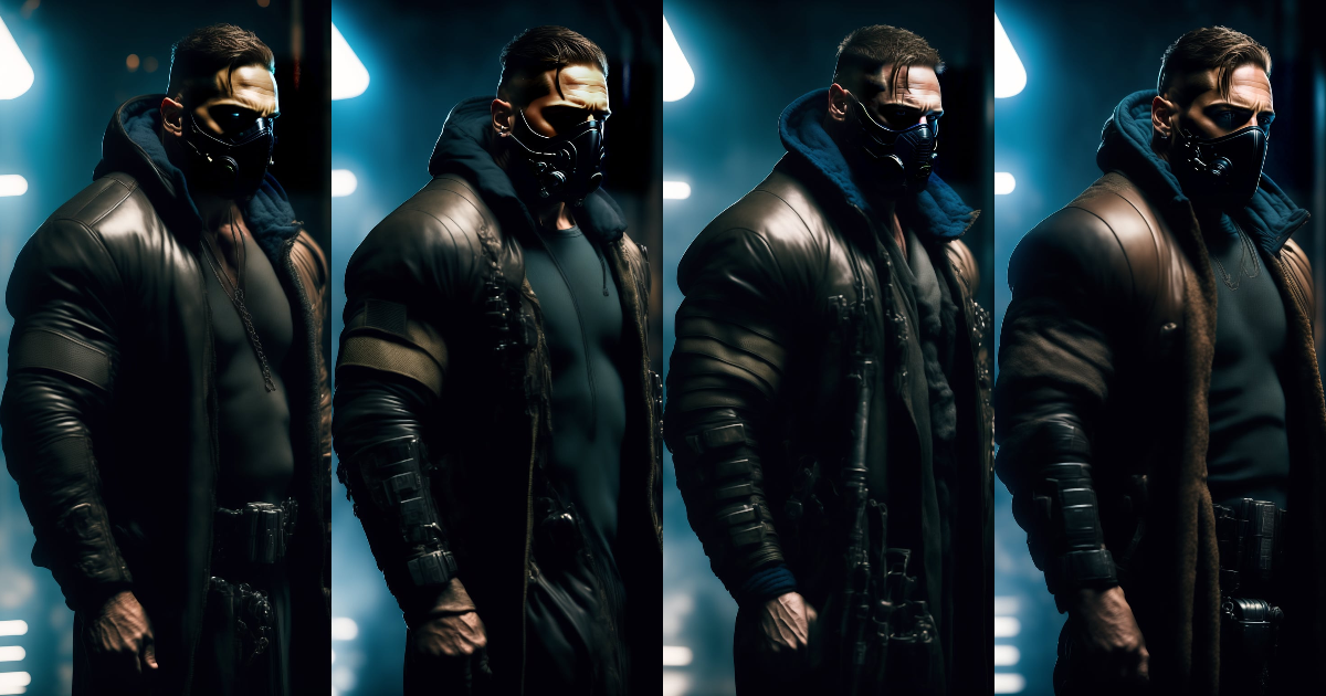 Lexica - Bane as a cyberpunk character, 4k, high detail, high ...