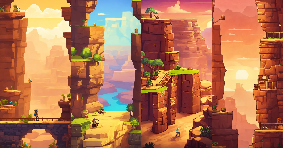 Lexica - Plataforma 2d game Grand Canyon