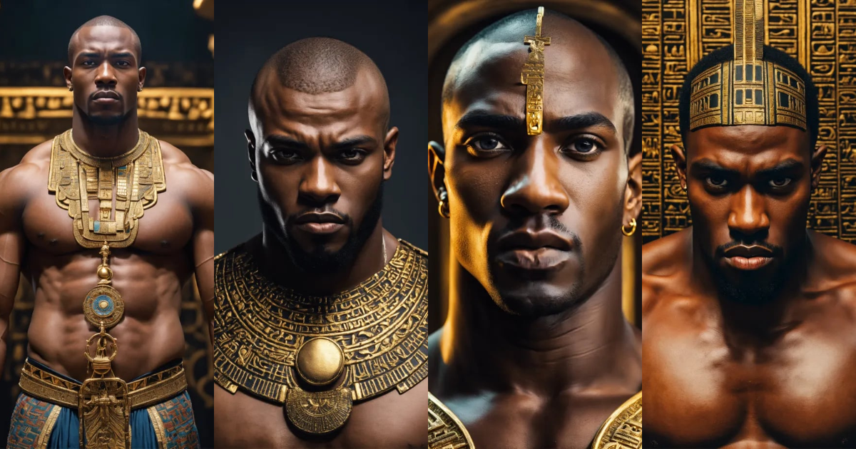 Lexica - A symmetrical huge bodybuilder close-up of an African male ...