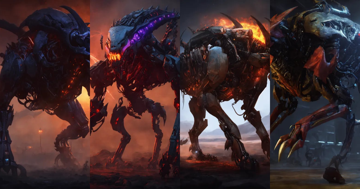 Lexica - Monstrous, demonic, hellish, art station, sci-fi, mass effect ...