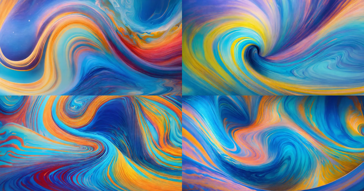 Lexica - Vivid vusion of colors that swirl into each other and create ...