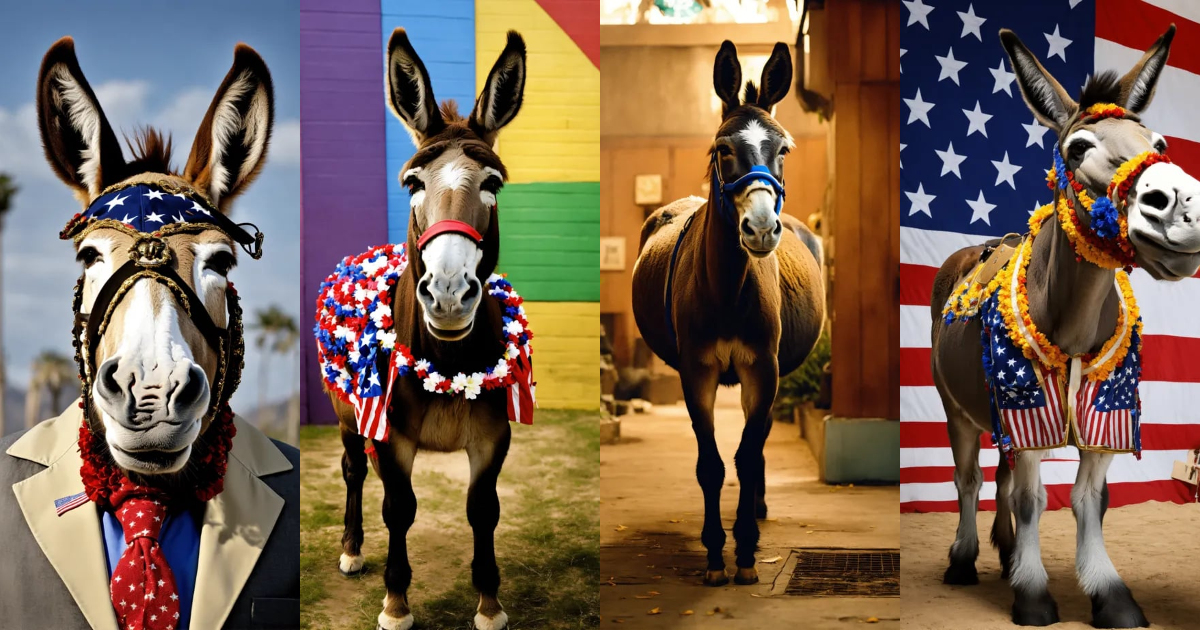 Lexica - Democrat donkey celebrity