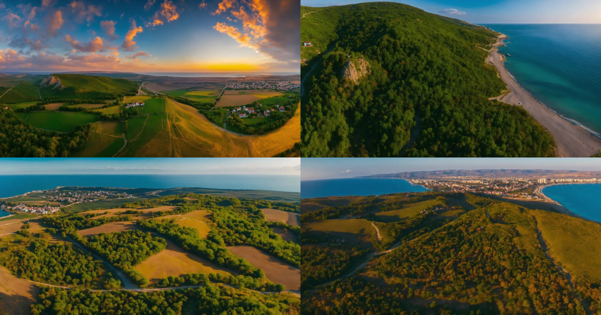 Lexica - Landscapes of Crimean Peninsula, Ukraine, view from the drone, 8k