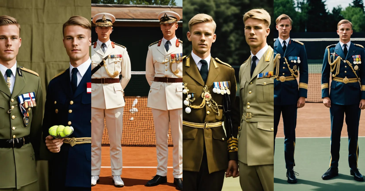 Lexica - Two young Swedish male military officers in ceremony suit and ...