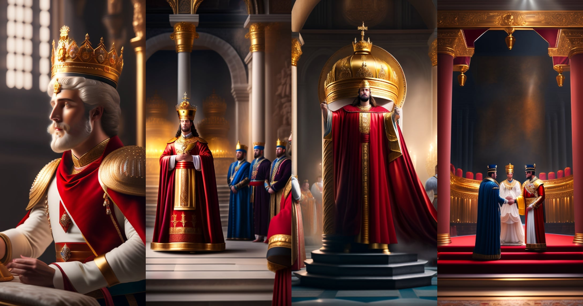 Lexica - Realistic photo of the coronation of a king in an ancient ...