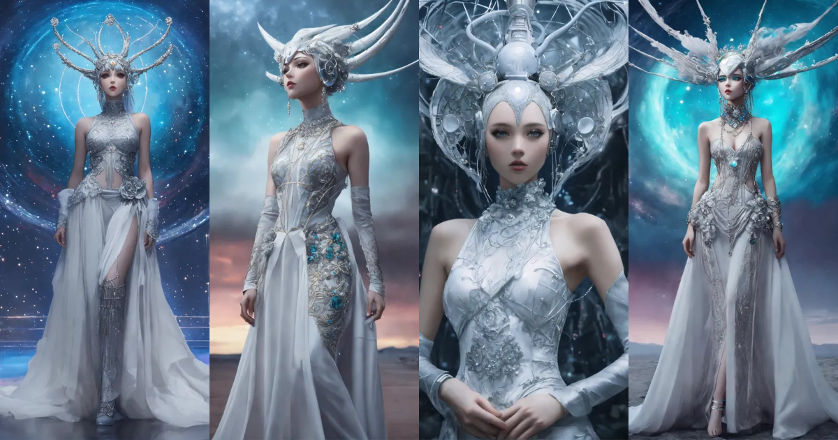 Lexica - Ethereal minimalist Alien race cybergoth fashion goddess ...