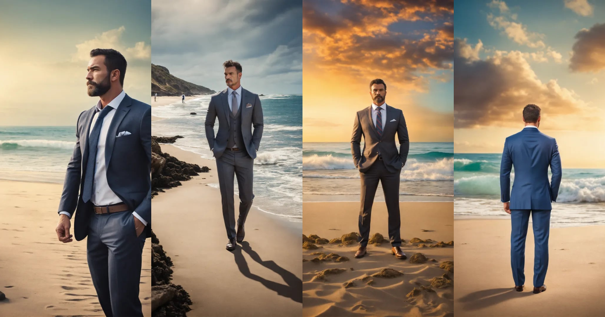 Lexica - Design a compelling image, rugged and strong man, in a suit ...