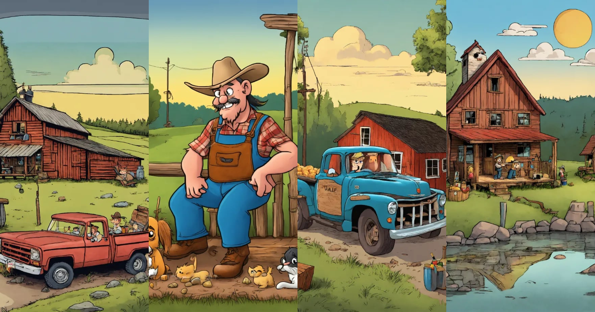 Lexica - Hillbilly cartoon