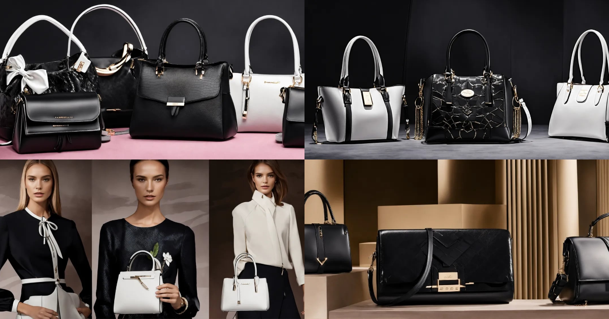 Lexica - Create a new line for women black white with accessories 1 ...