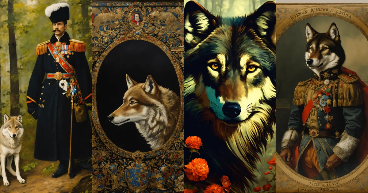 Lexica - Un tsar russe à tête de loup noir