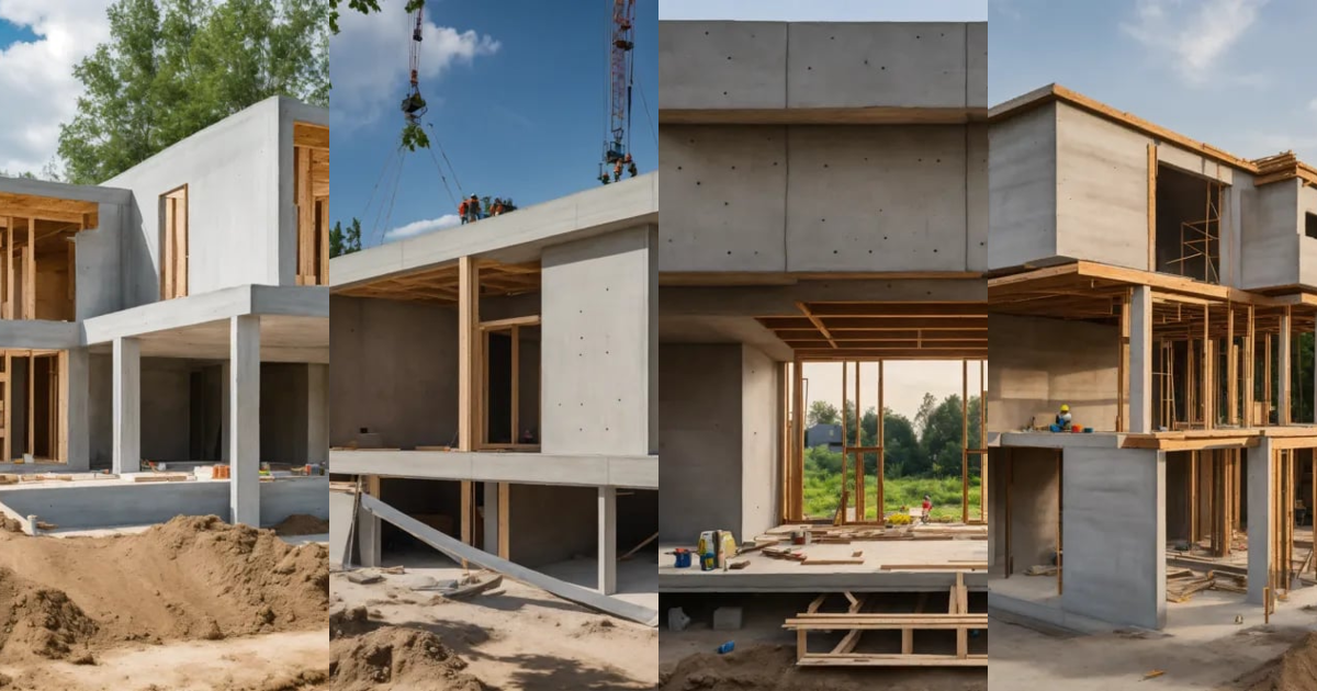 Lexica - Construction of a family concrete house