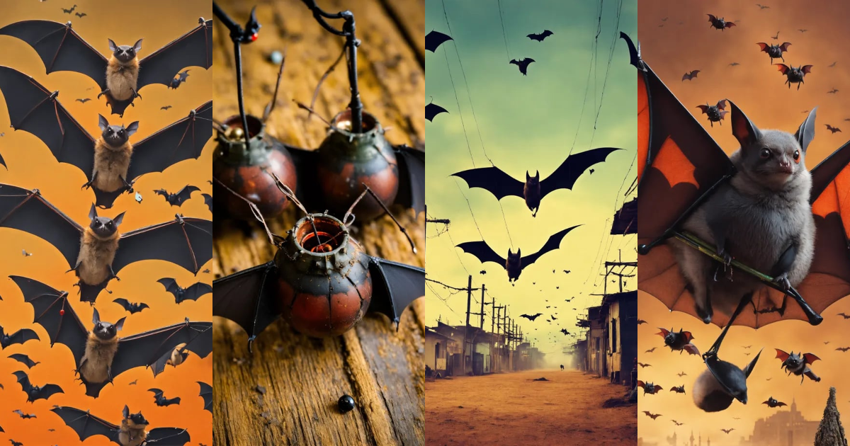 Lexica - Bats with small bombs attached to them