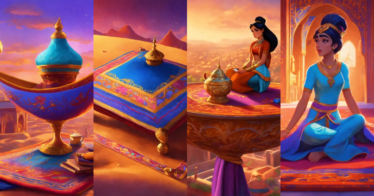 Lexica - Magic Carpet from the movie Aladdin and the magic lamp ...