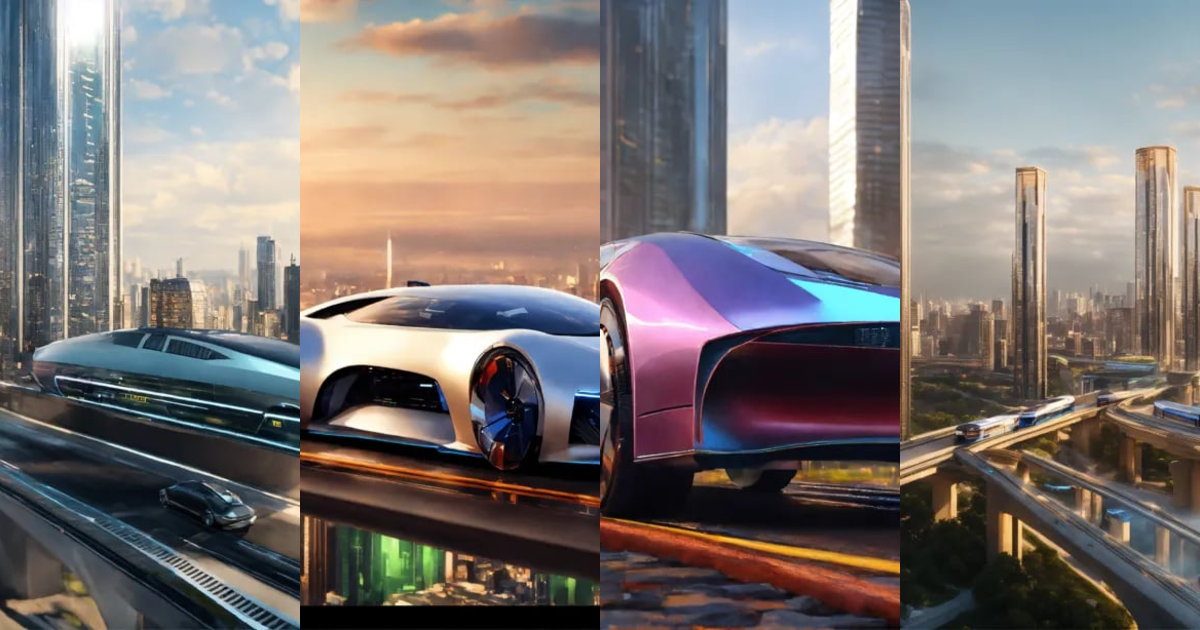 Lexica - Future linear motor cars running in future skyscrapers , 8k ...