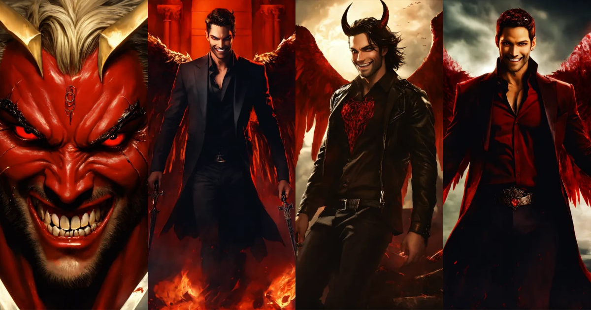 Lexica - Lucifer as an angel, evil grin, evil smile, insanity unleashed ...