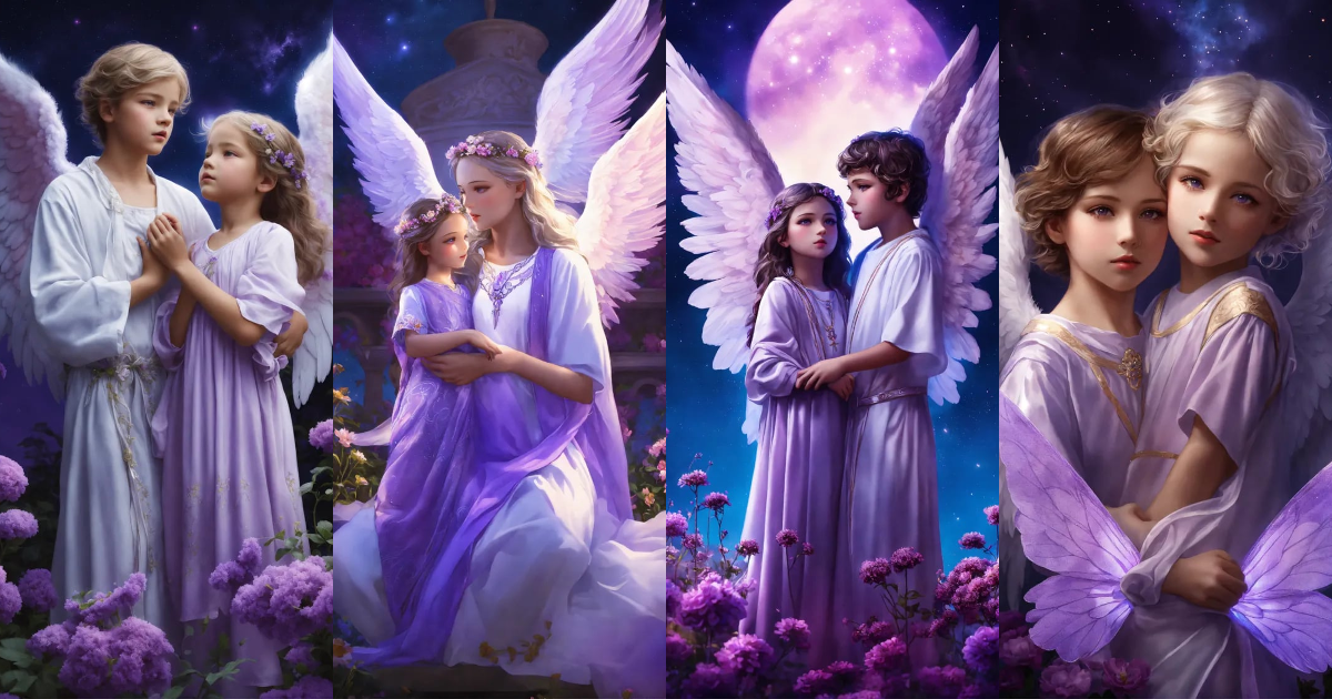 Lexica - 2 Guardian Angels, one is a boy and the other angel is a 7 ...