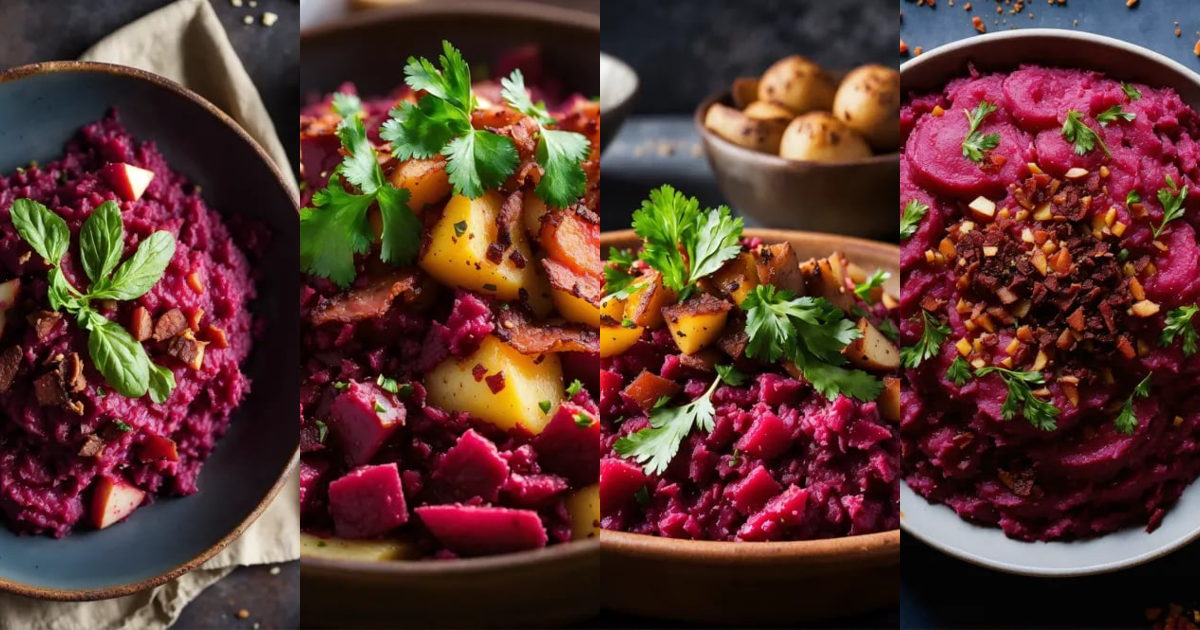 Lexica - Capture the essence of potatoes, beetroot mashed together ...