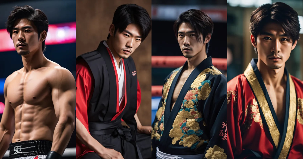 Lexica - Photo essay of handsome japanese male model, Japanese arena ...