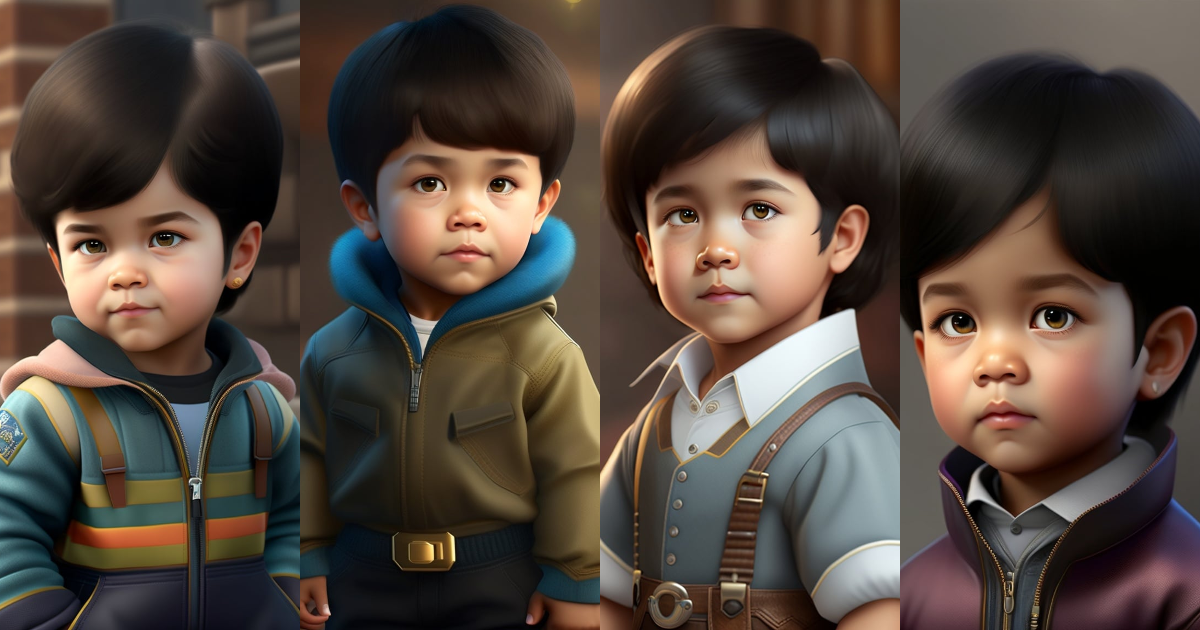 Lexica - A small, burly boy with black hair