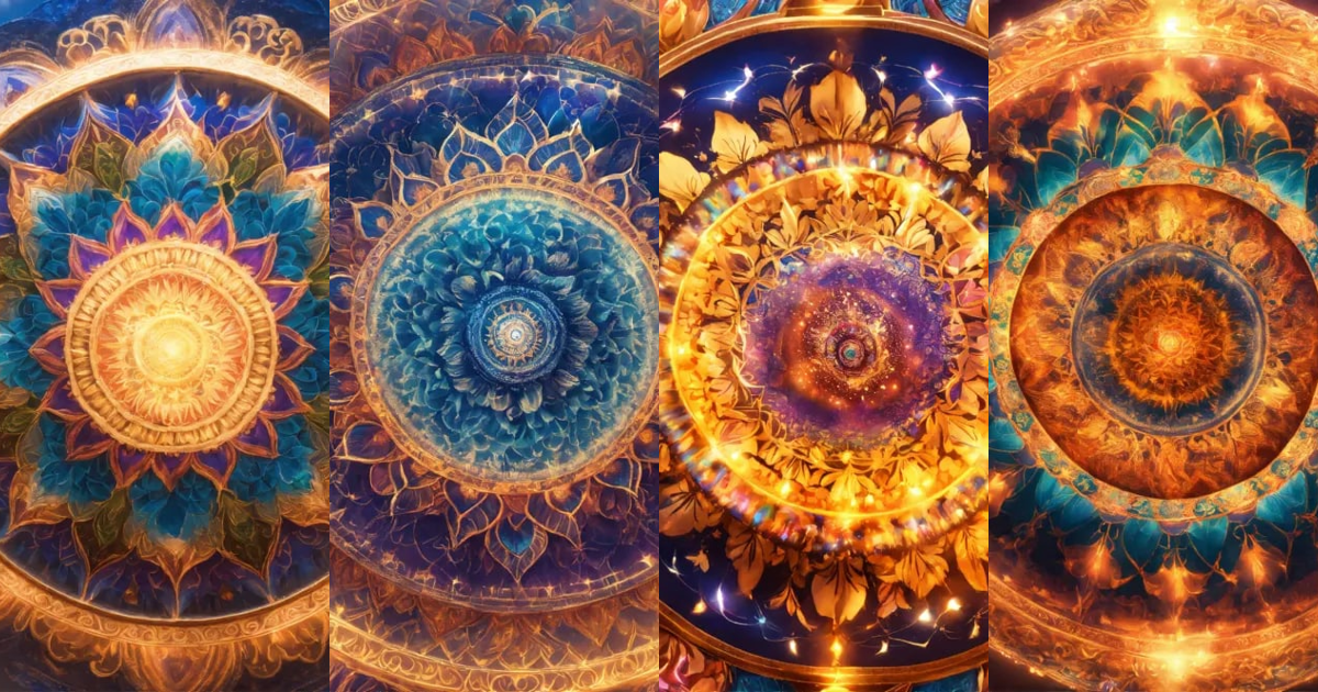 Lexica - Spiritual, cosmic, mystical light, mandala made of divine ...