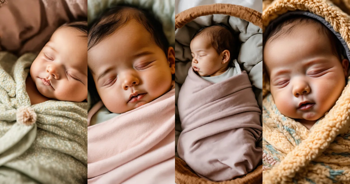 Lexica - A photo of a baby sleeping in a sleep sack. The baby is ...