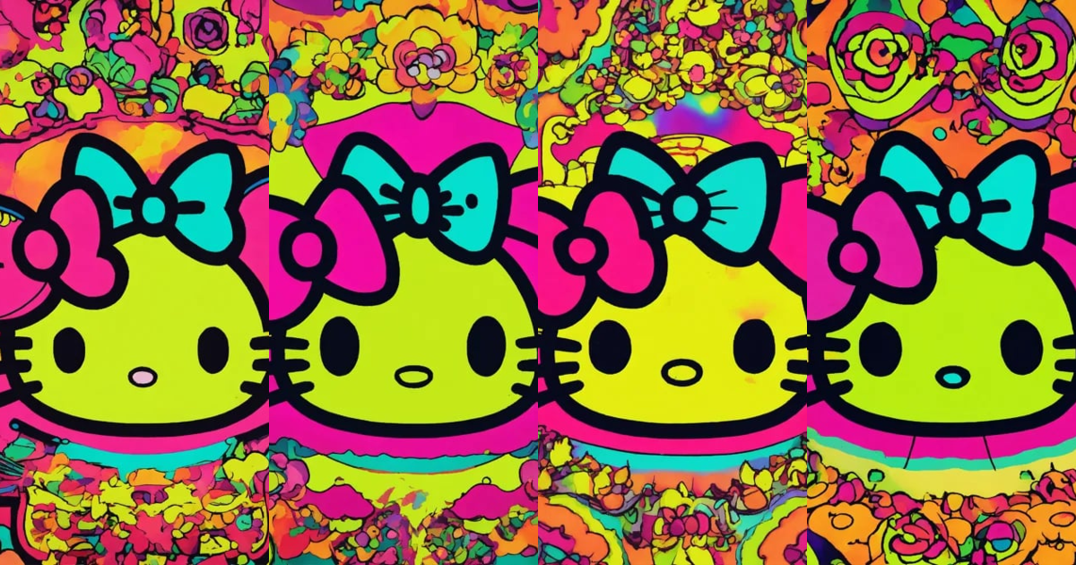Lexica - Hello kitty on acid