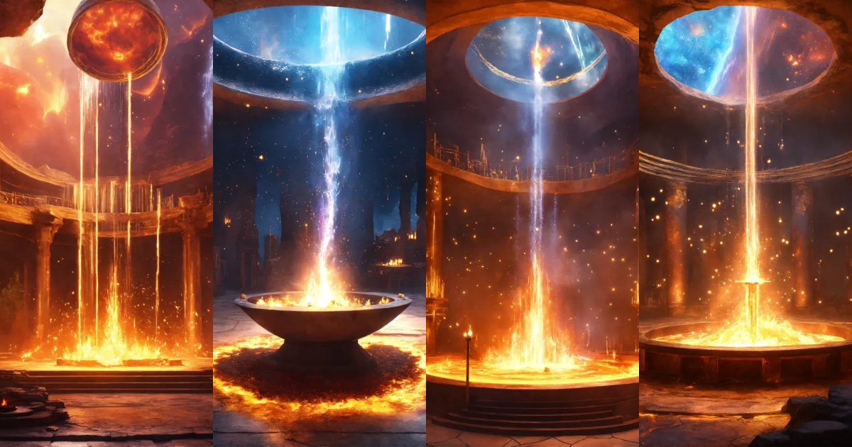 Lexica - The Elemental Forge Create a room surrounded by elemental ...