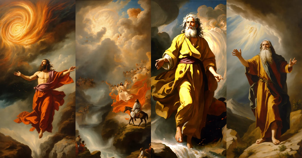 Lexica - Elijah the prophet caught in the majestic Whirlwind, high ...