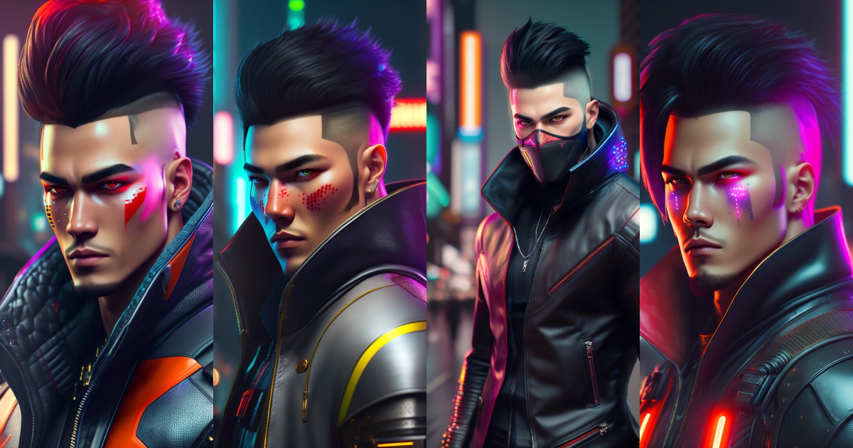 Lexica - Awesome looking blood splattered black hair white male ninja ...