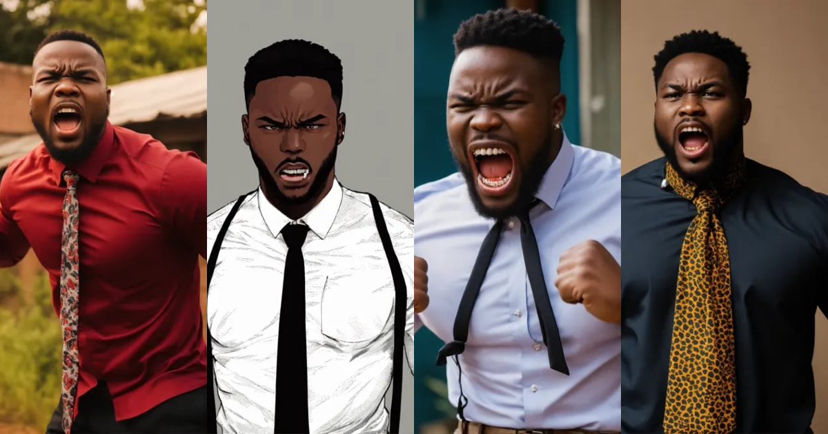 Lexica - Male, bongi mwanambe, glaring with rage, show fists. long ...