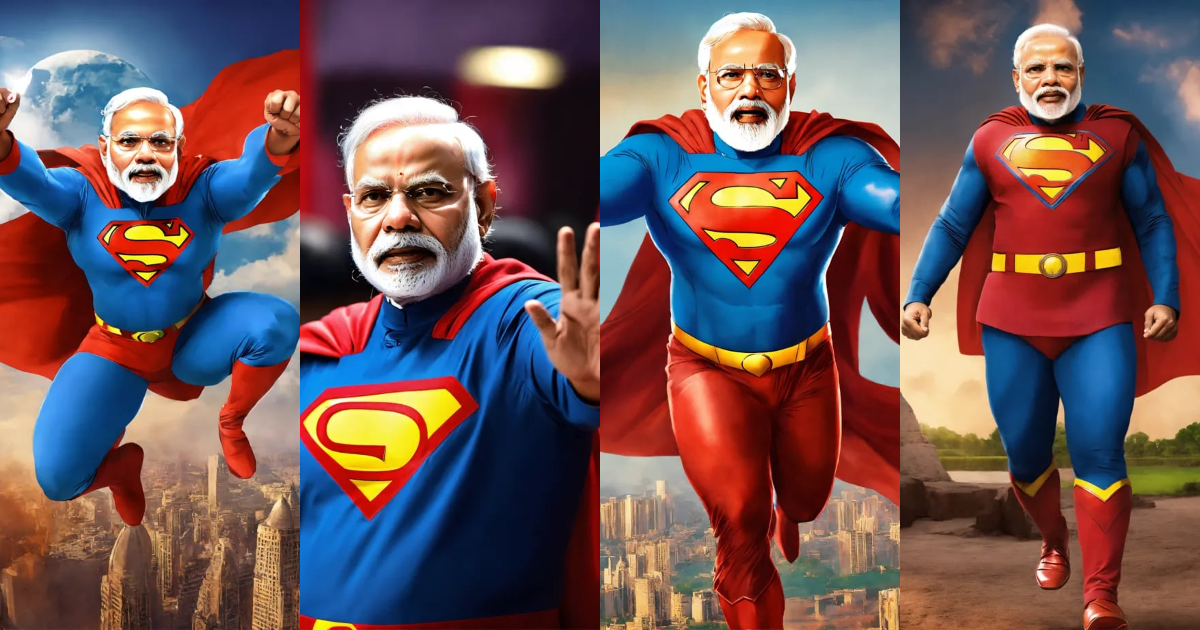 Lexica - Narendra Modi as Superman