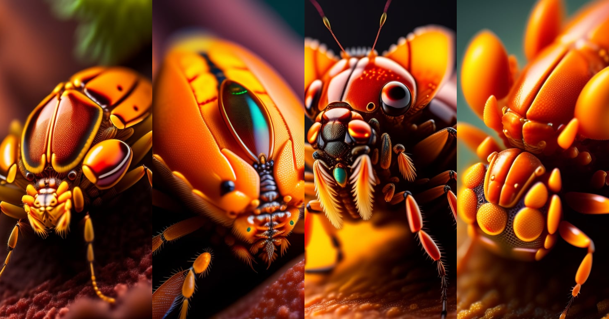 Lexica - Amazing detailed photography of a Terracotta Bug insect ...
