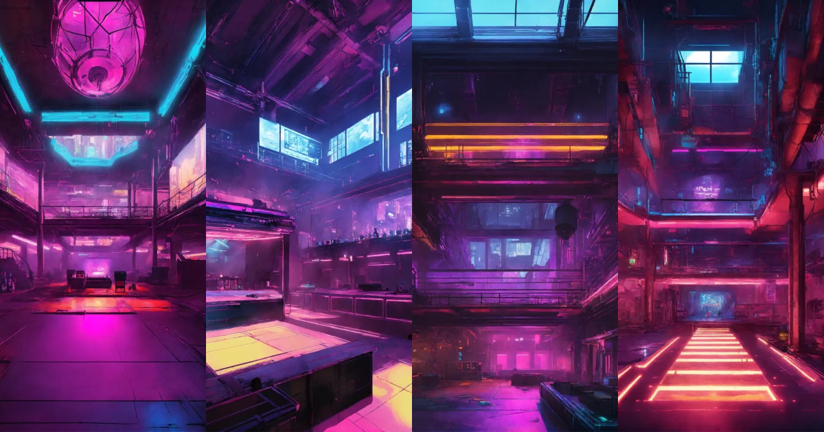 Lexica - Layout for a cyberpunk rave venue