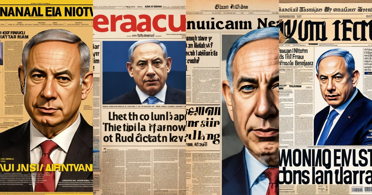 Lexica - The cover of a financial newspaper shows the fraud Benjamin ...