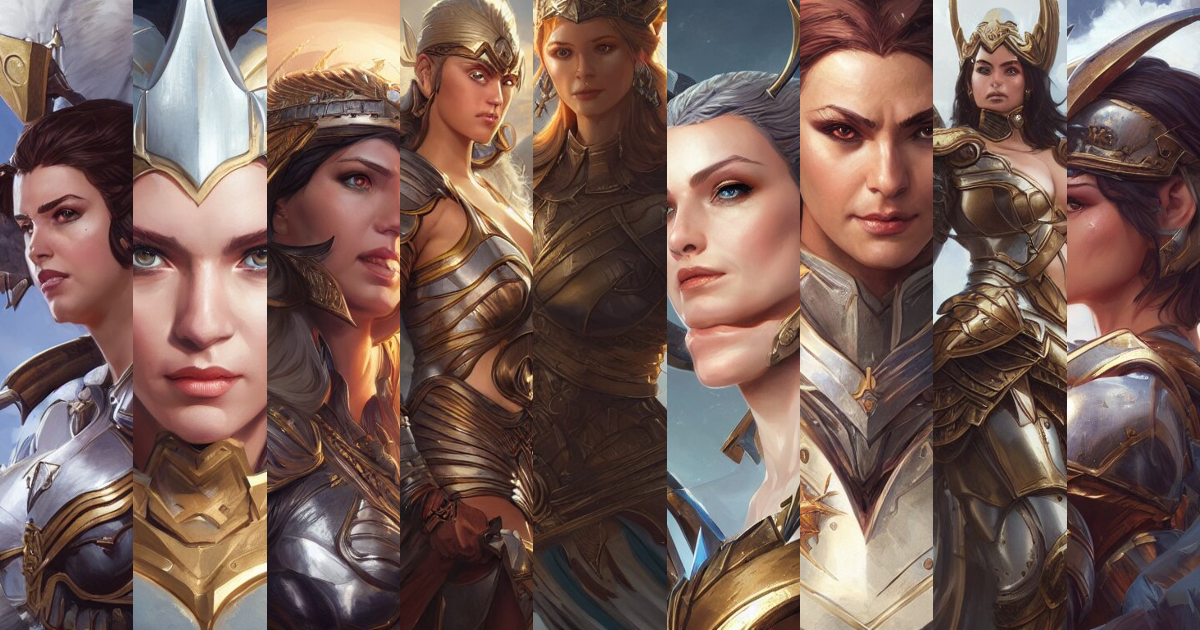 Lexica - Amazon valkyrie athena, d & d, fantasy, portrait, highly ...