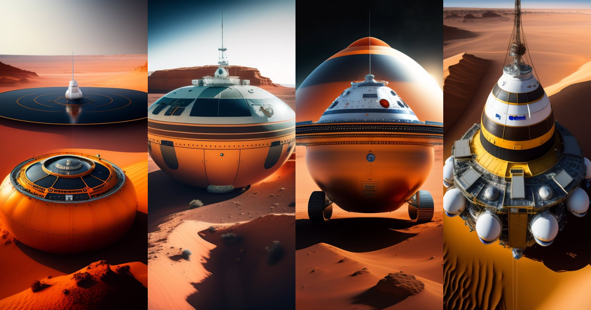 Lexica - Descent Module Of Interplanetary Space Station And Astronauts ...