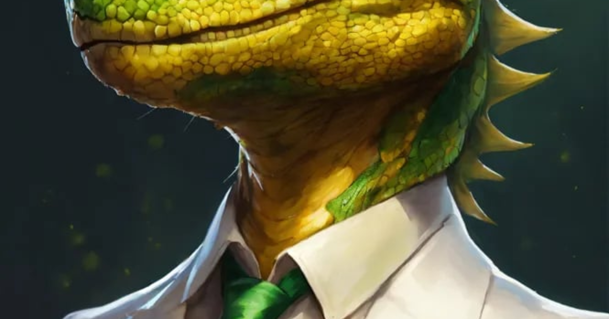 Lexica - Realistic drawing a full body portrait of a mutant lizard ...