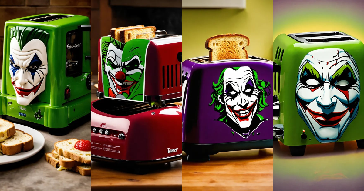 Lexica - Transform the Joker, the infamous villain, into a toaster ...