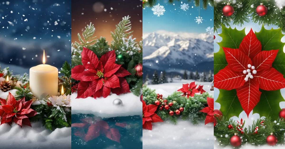 Lexica - Christmas bordered vignette .cascasdes of snow ice and lights ...