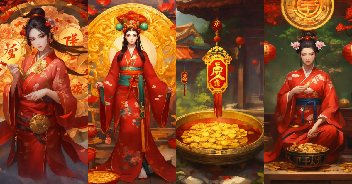 Lexica - Painting depicting fortune symbolism artstation painting style