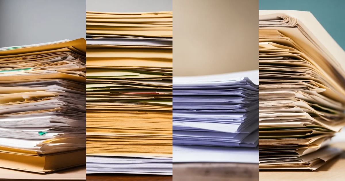 Lexica - A photo of a stack of legal documents. The documents are ...