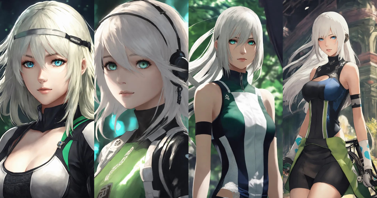 Lexica - Nier automata a2, of a beautiful young woman, with long white ...