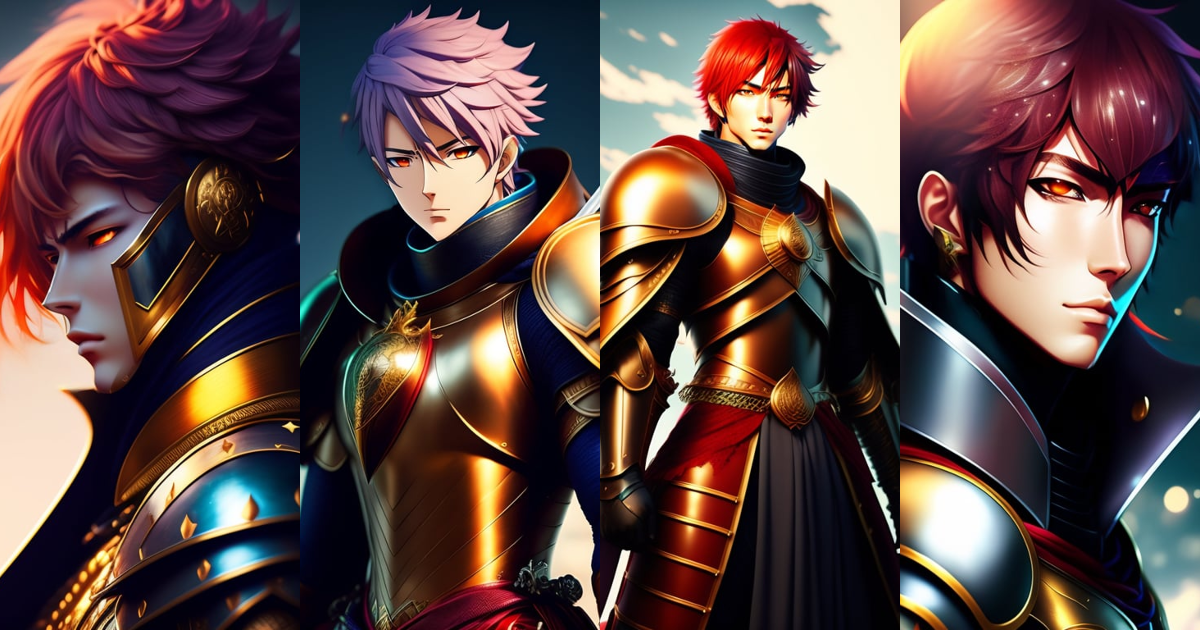 Lexica - Knight, anime style, modern anime