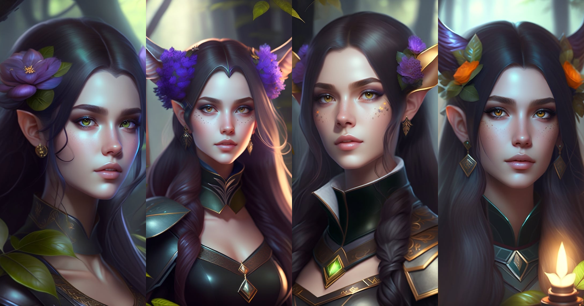 Lexica - Photo of a beautiful elf girl with a dark expression, in a ...